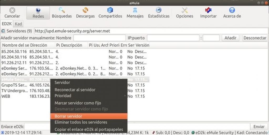 eMule and aMule servers updated