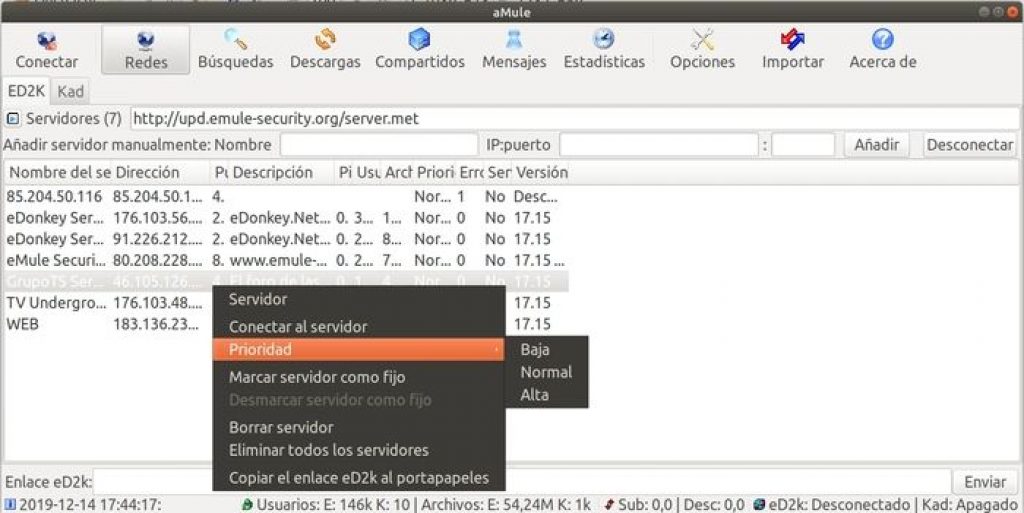 eMule and aMule servers updated