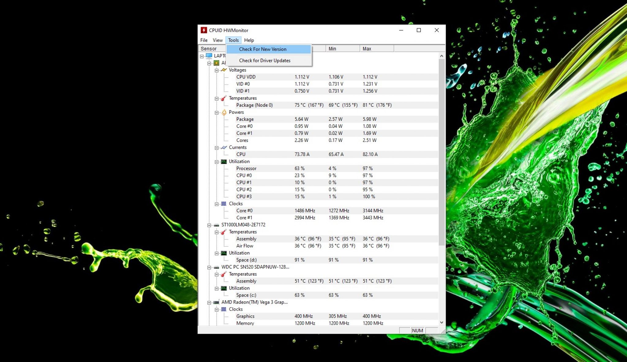 HWMonitor: tutti i sensori del tuo PC in tempo reale
