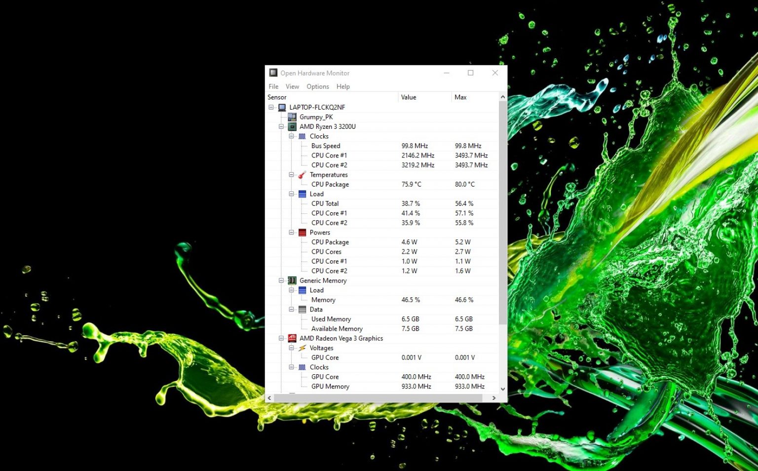 OpenHardwareMonitor: Monitor your PC's temperatures and voltages