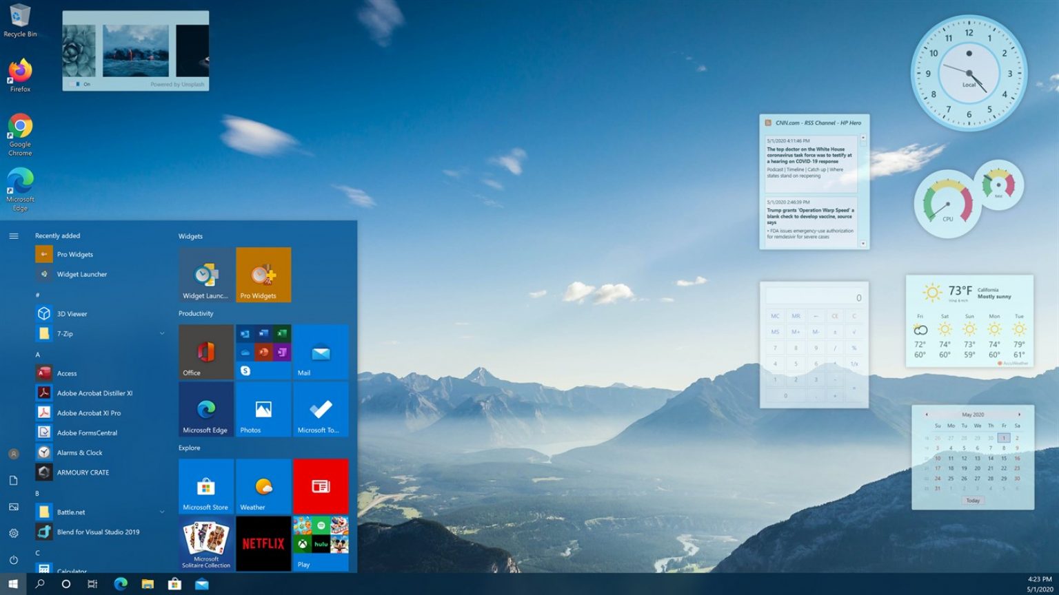 Como habilitar gadgets no Windows 10