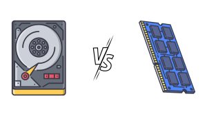 Differences between hard drive and RAM