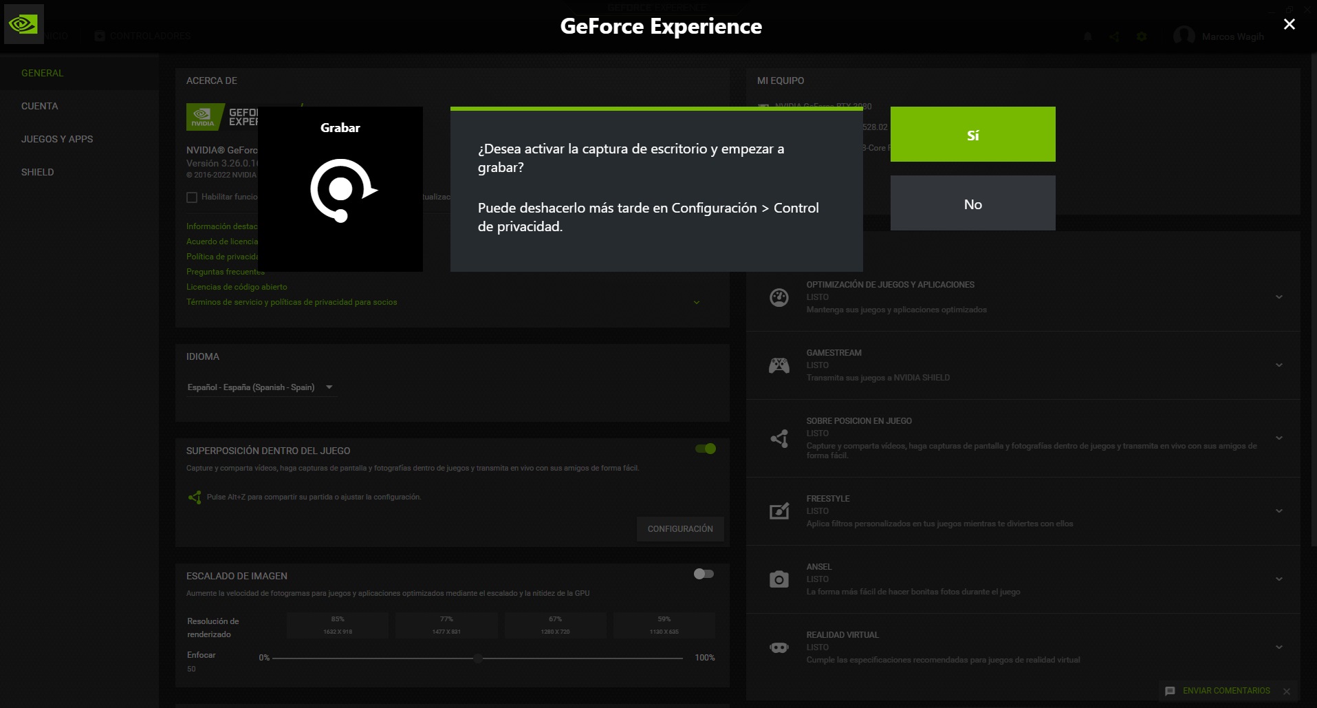 Como gravar sua tela com NVIDIA GeForce Experience