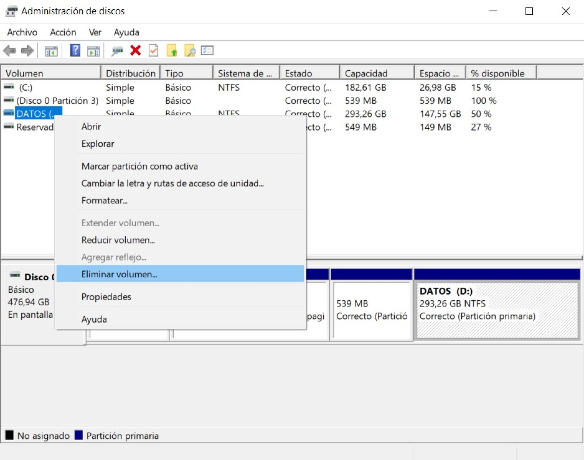 Cómo saber que partición tiene mi disco duro - Guía Hardware