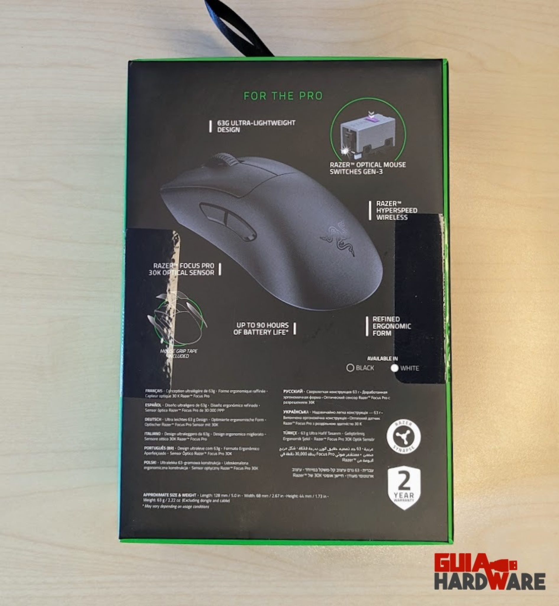 Razer DeathAdder V3 Pro: Review completa en español - Guía Hardware